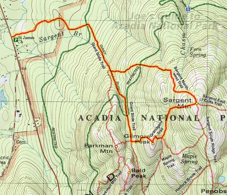 Giant Slide Trail - Joe's Guide to Acadia National Park